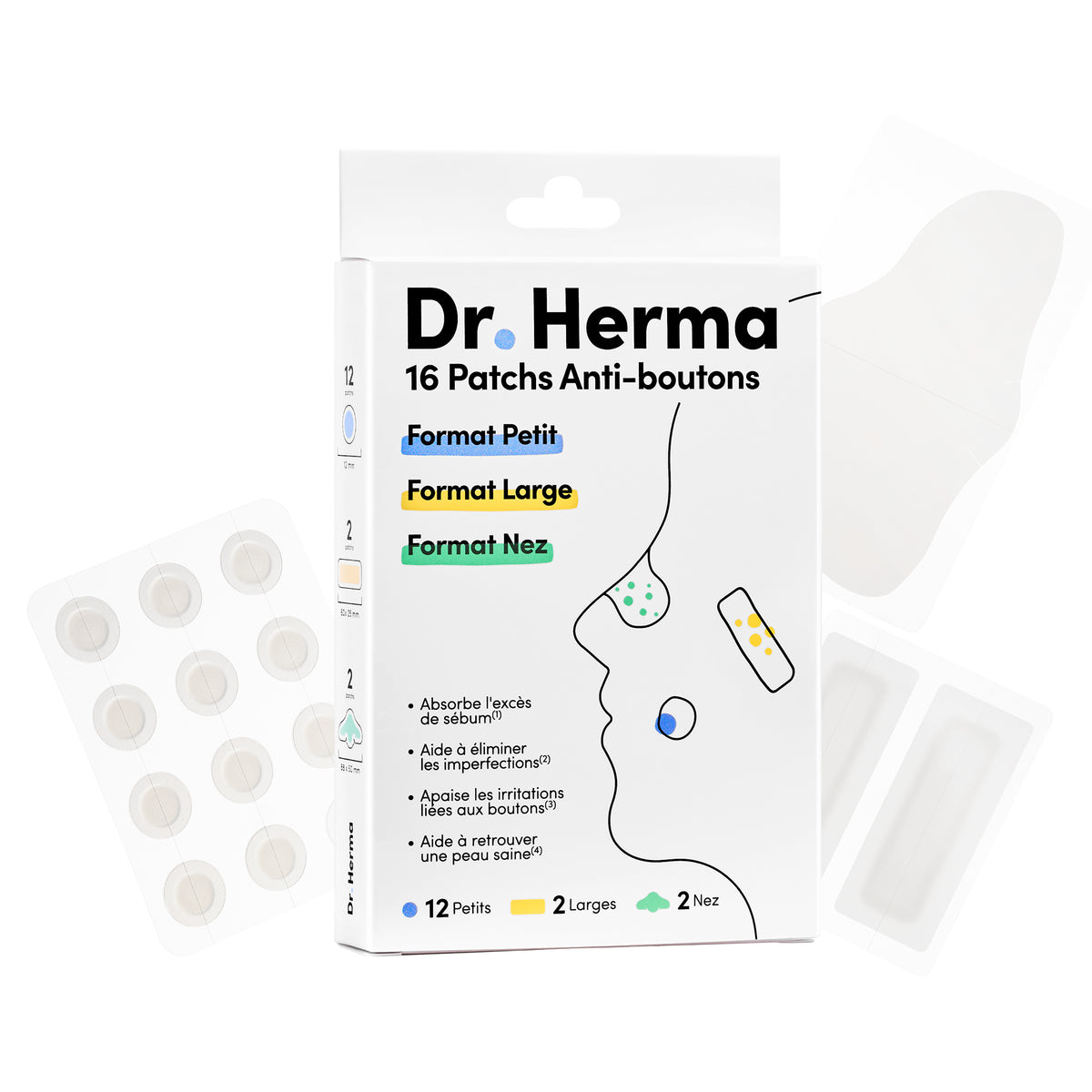 Pimple patch - Pansement anti-boutons d'acné | Dr Herma